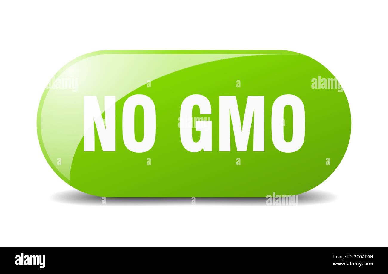 no gmo button. rounded glass sign. sticker. banner Stock Vector Image & Art - Alamy