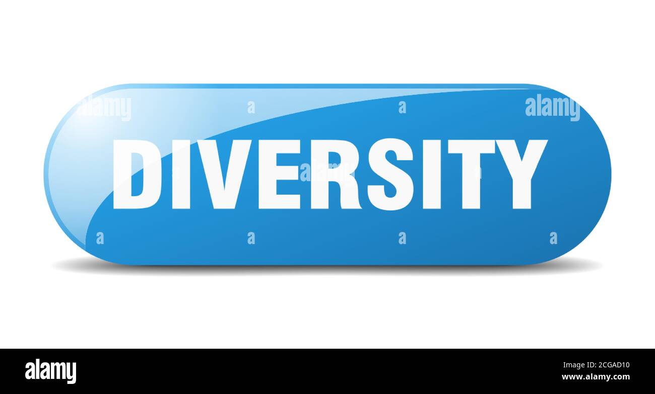 diversity button. rounded glass sign. sticker. banner Stock Vector ...