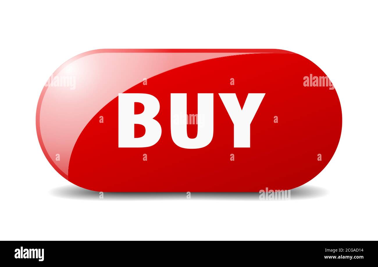 buy button. rounded glass sign. sticker. banner Stock Vector Image ...