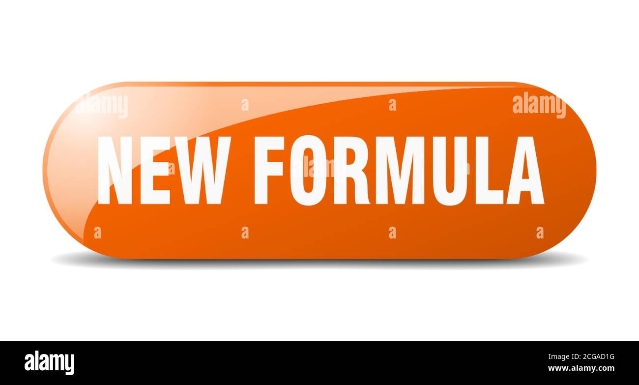 new formula button. rounded glass sign. sticker. banner Stock Vector ...