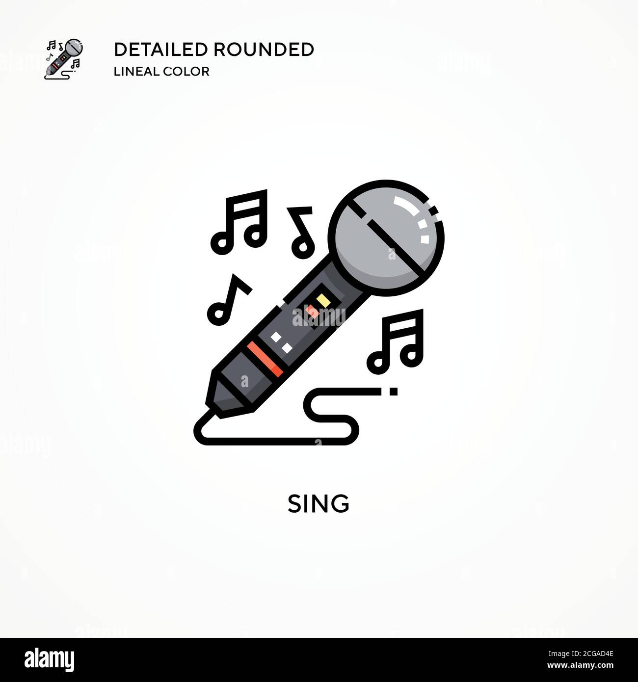 Sing vector icon. Modern vector illustration concepts. Easy to edit and ...
