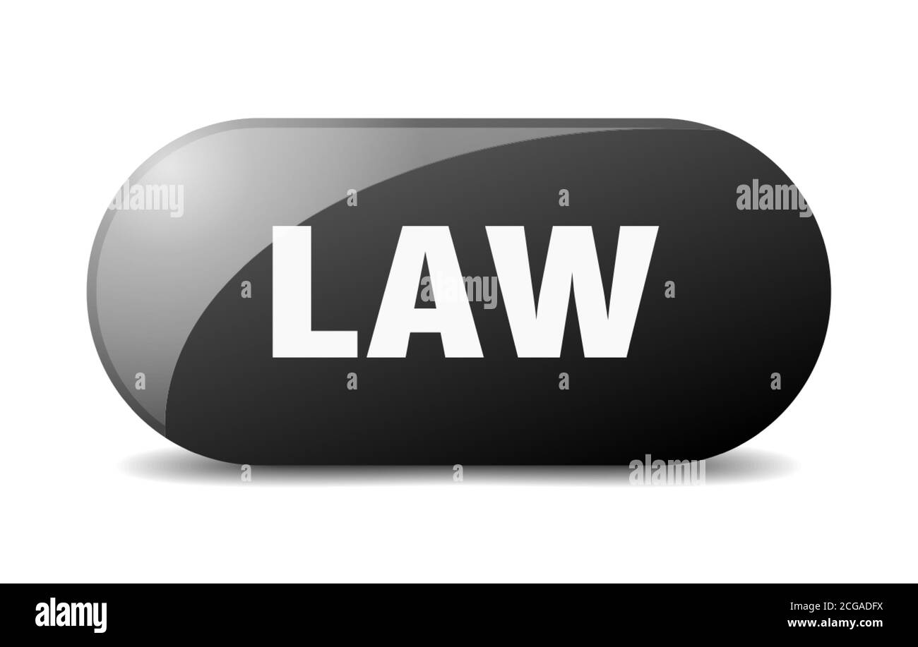 law button. rounded glass sign. sticker. banner Stock Vector Image ...