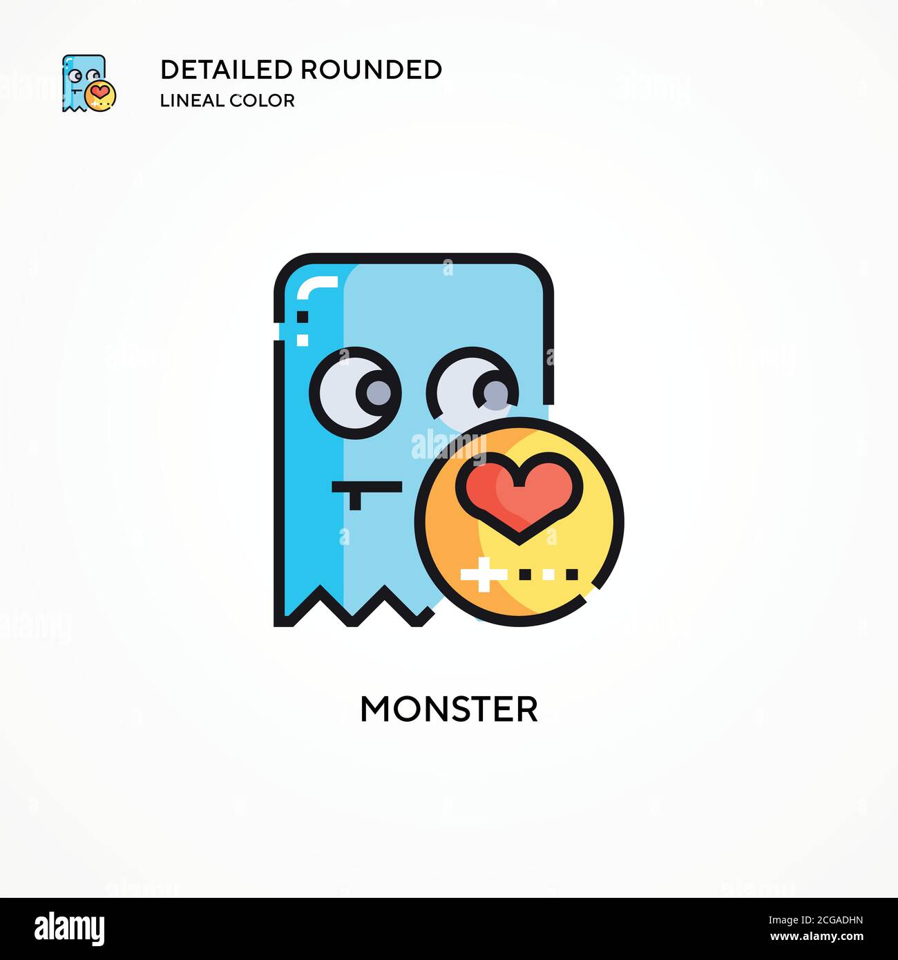 Monster vector icon. Modern vector illustration concepts. Easy to edit ...