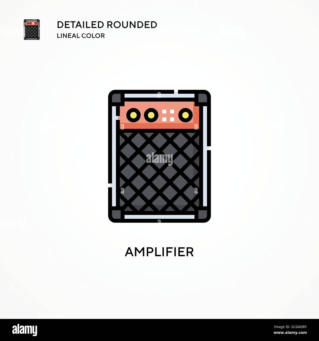 Amplifier vector icon. Modern vector illustration concepts. Easy to ...