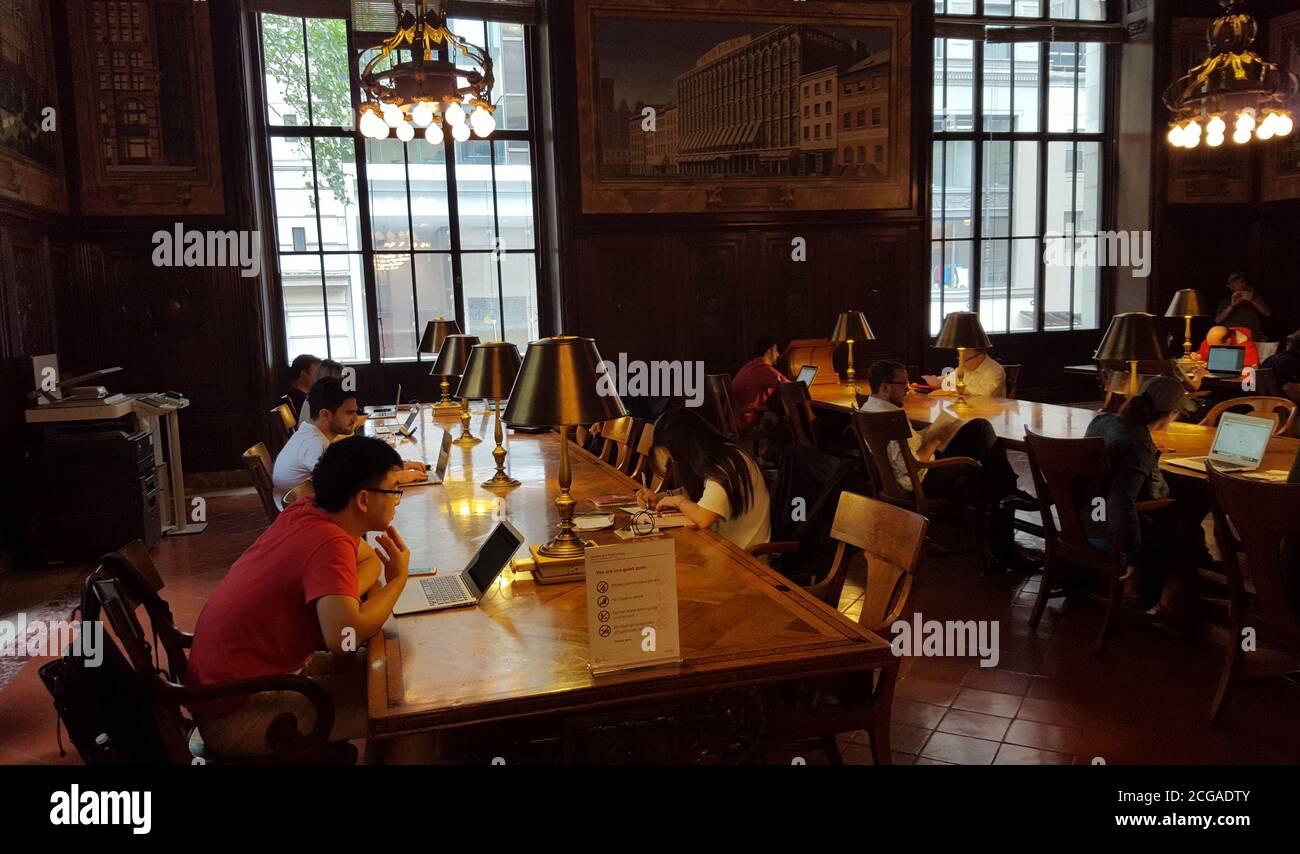 Dewitt Wallace Periodicals Room, New York City Public Library, United ...