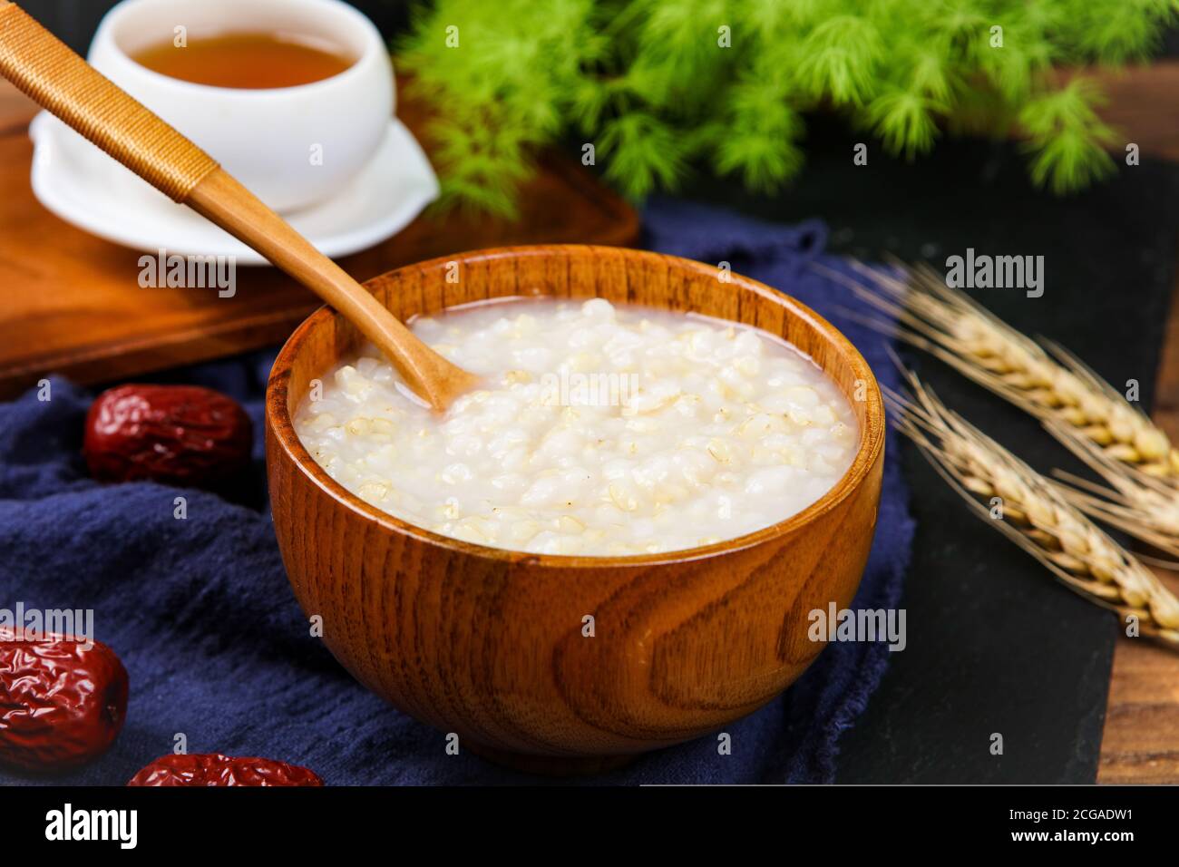 Nutrition delicious rice porridge Stock Photo - Alamy