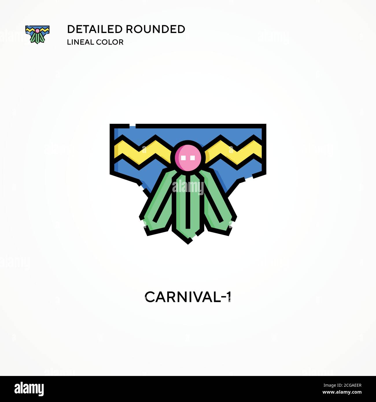 Carnival-1 vector icon. Modern vector illustration concepts. Easy to ...