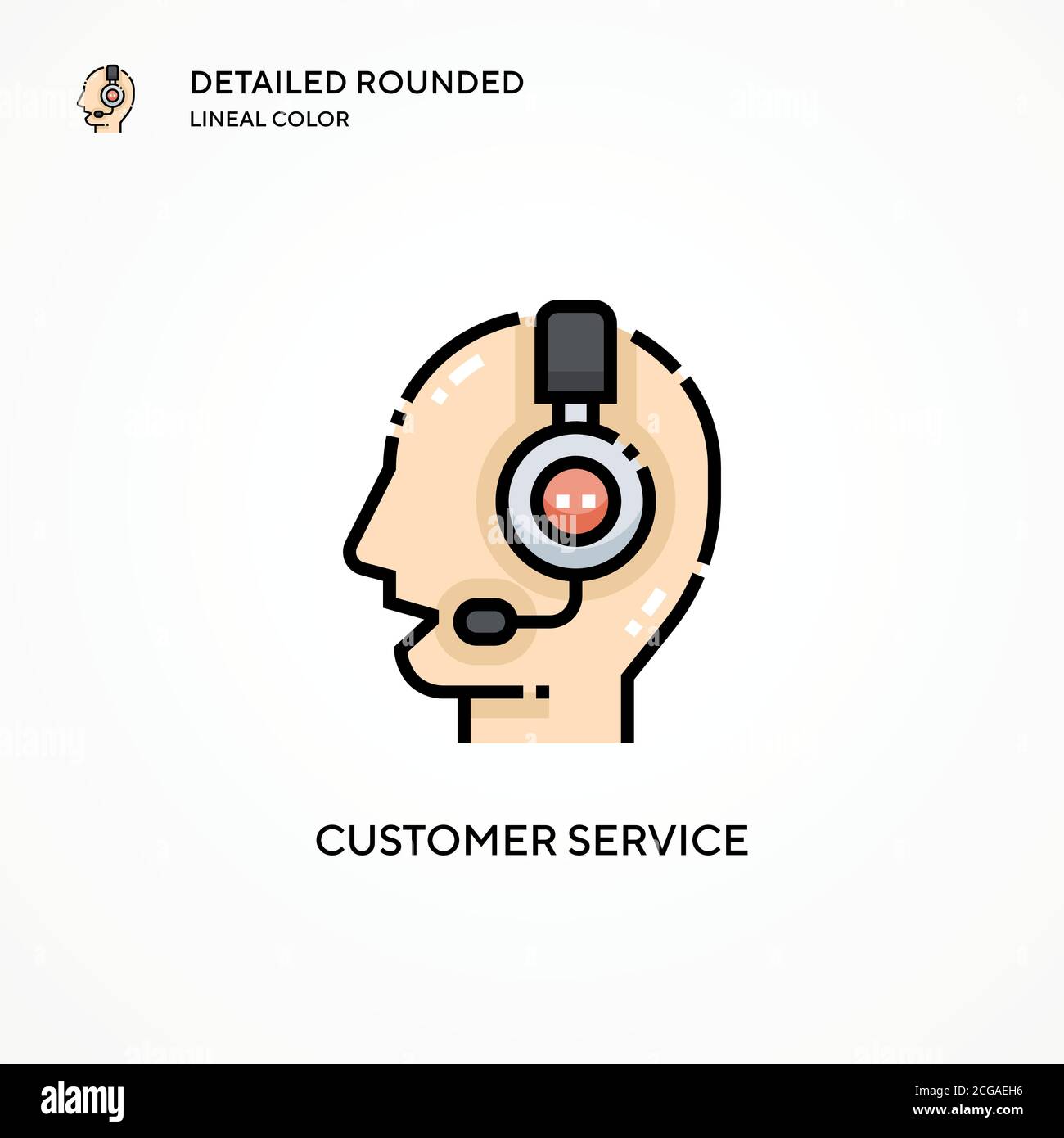 Customer service vector icon. Modern vector illustration concepts. Easy ...