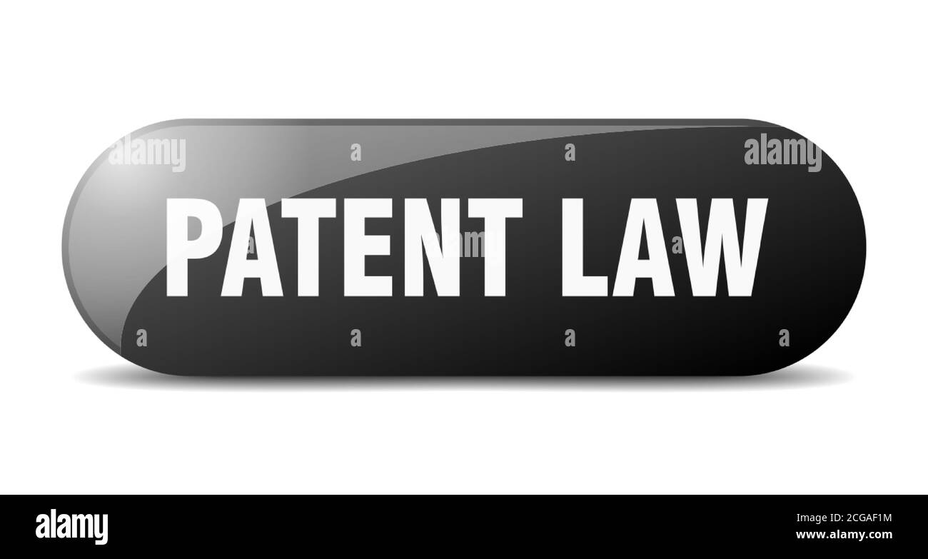 patent law button. rounded glass sign. sticker. banner Stock Vector ...