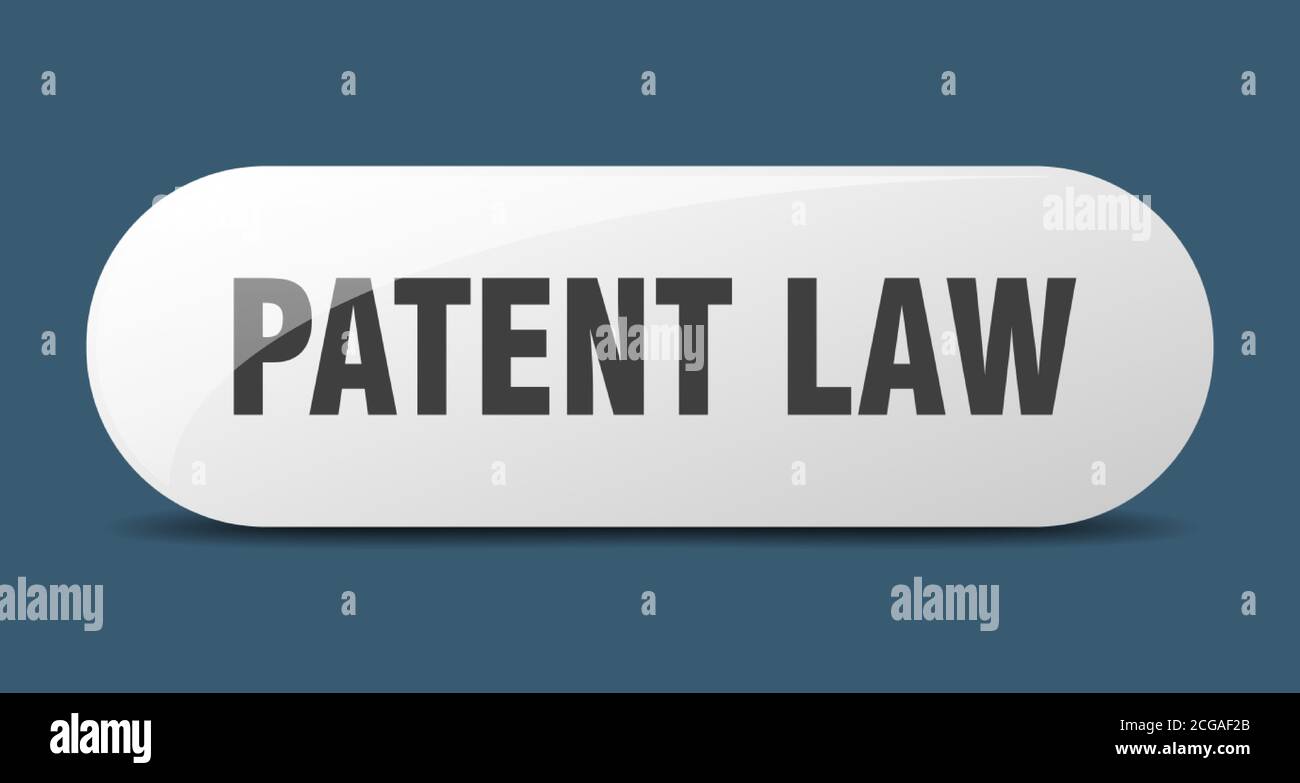 patent law button. rounded glass sign. sticker. banner Stock Vector ...