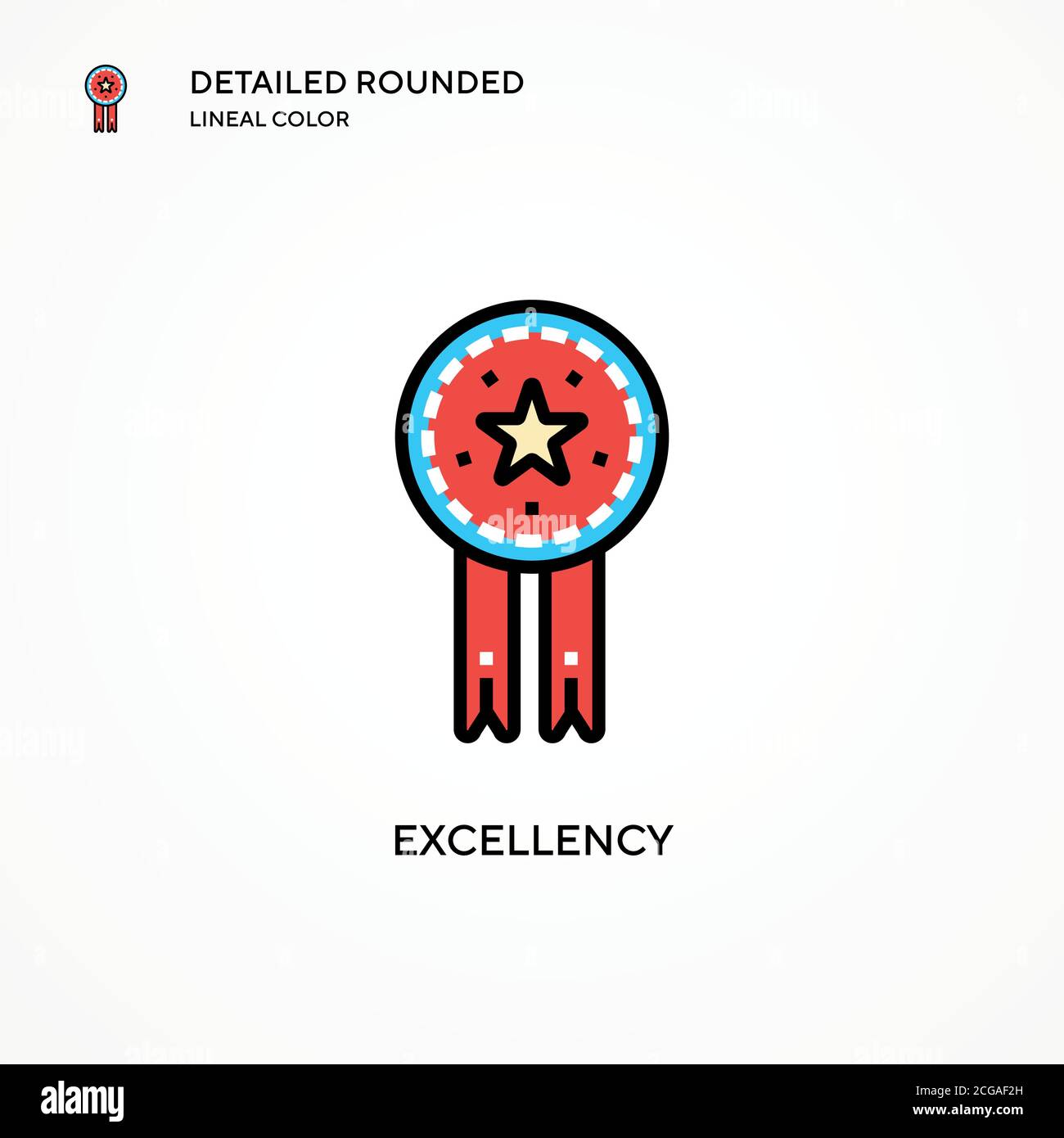 Excellency vector icon. Modern vector illustration concepts. Easy to ...