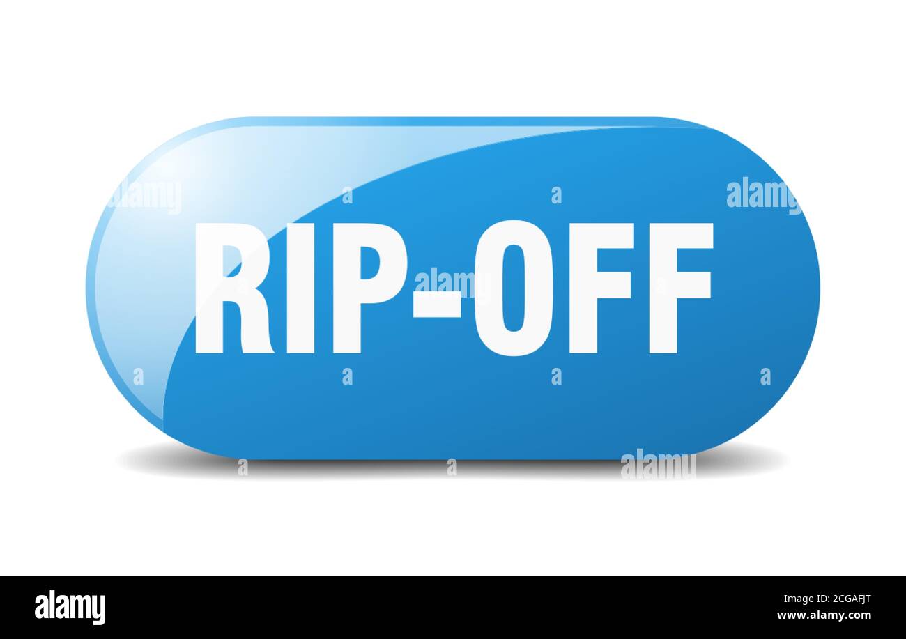rip-off button. rounded glass sign. sticker. banner Stock Vector Image ...
