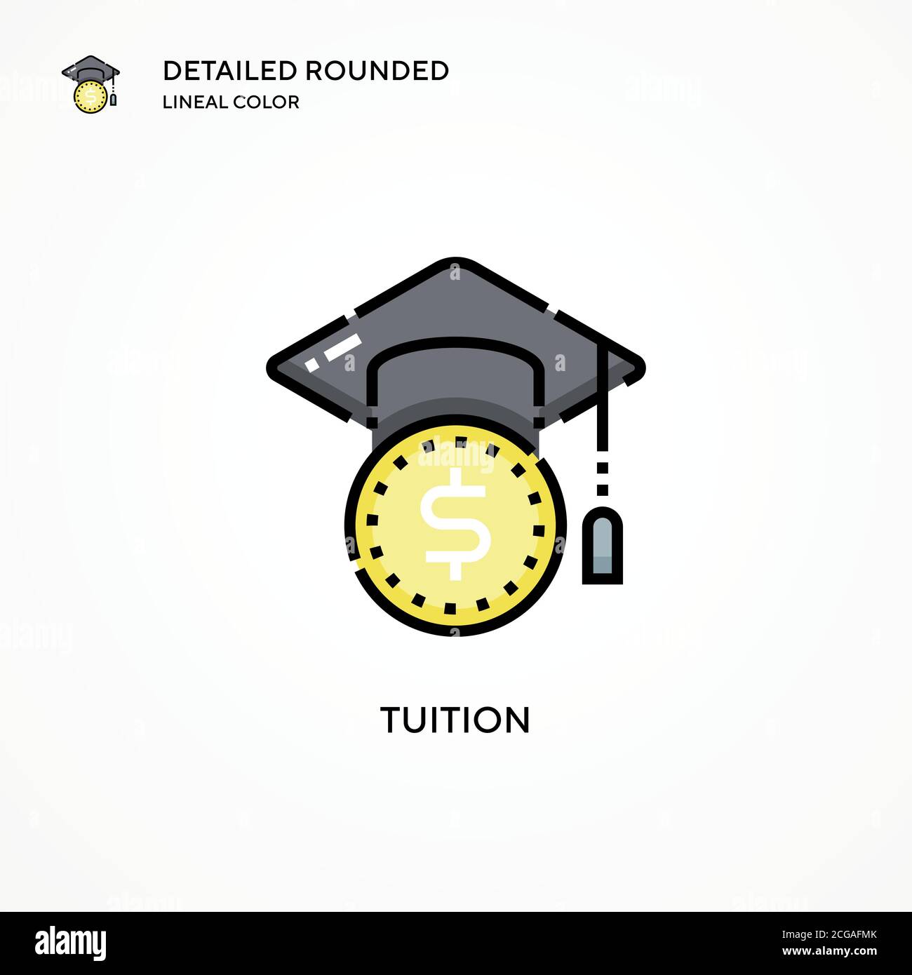 Tuition vector icon. Modern vector illustration concepts. Easy to edit ...