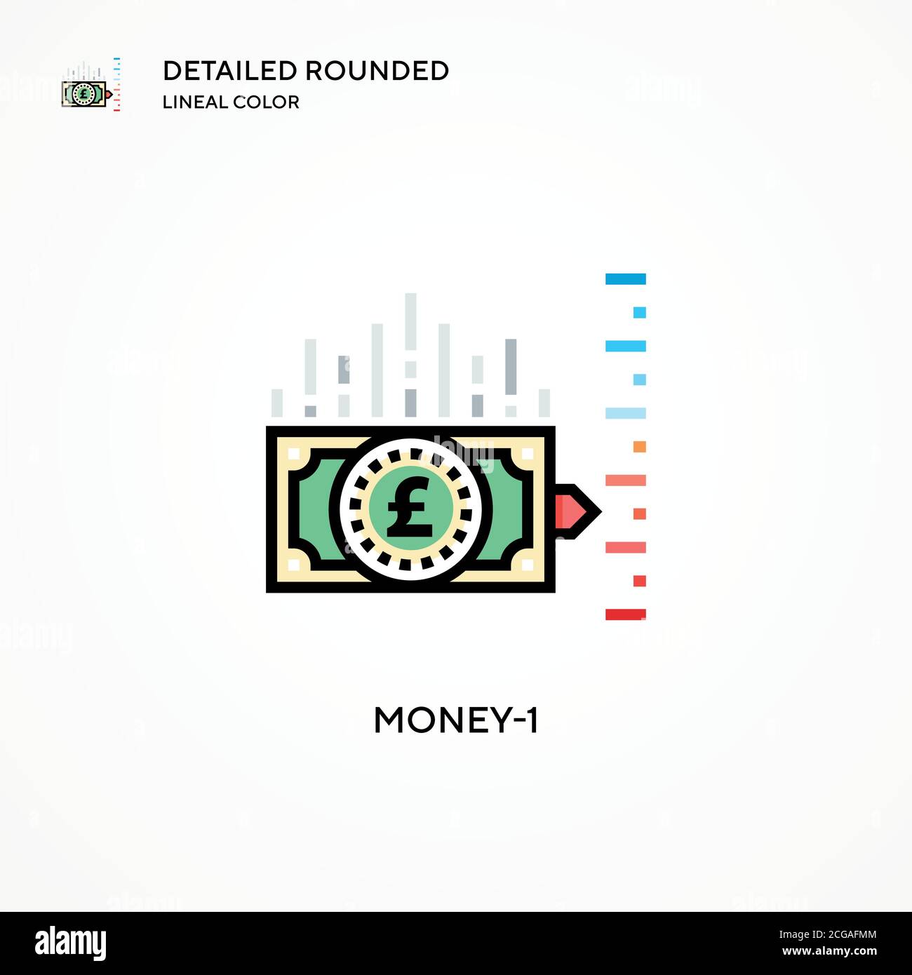 Money-1 vector icon. Modern vector illustration concepts. Easy to edit ...