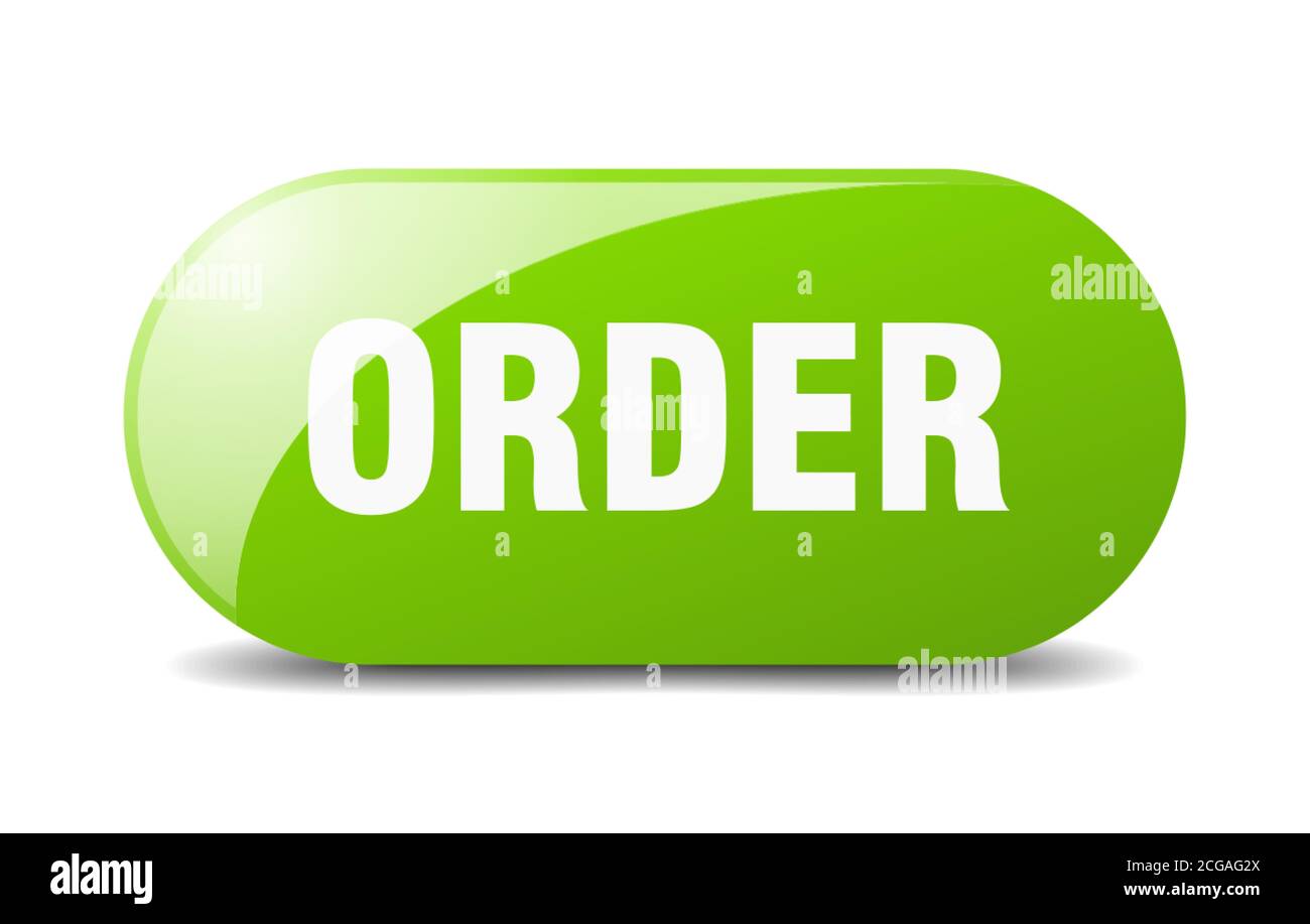 order button. rounded glass sign. sticker. banner Stock Vector Image ...
