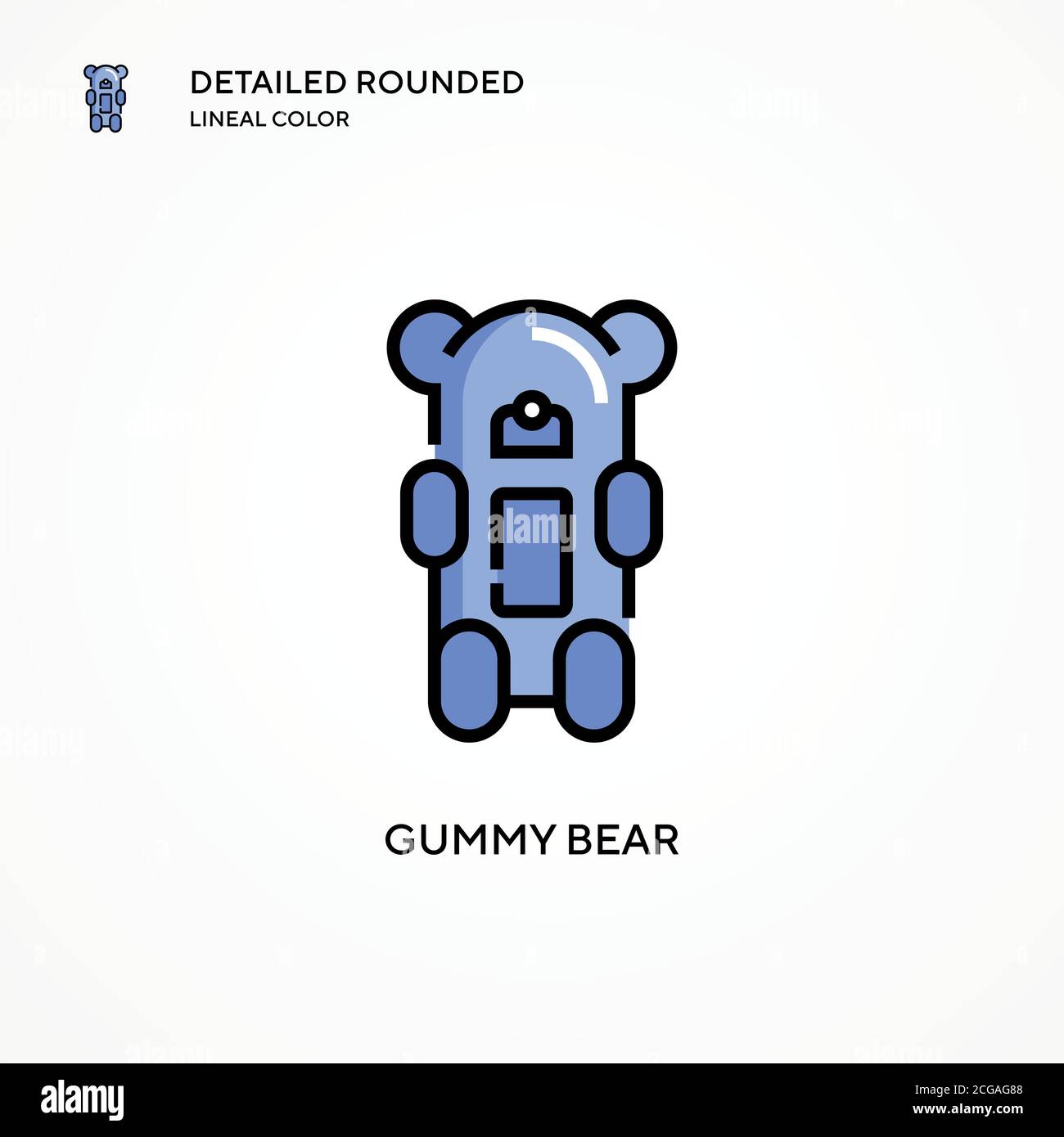 Gummy bear vector icon. Modern vector illustration concepts. Easy to ...