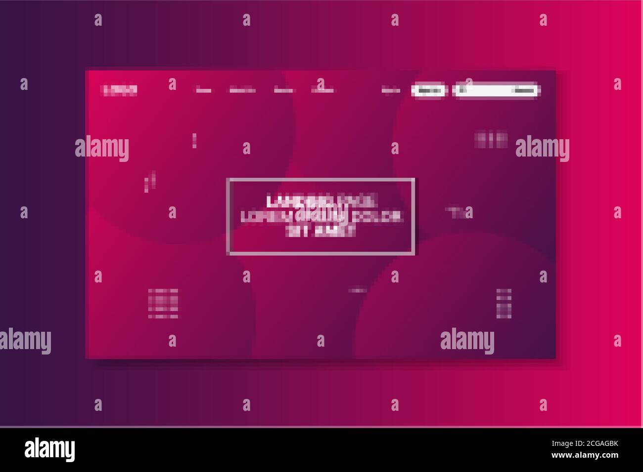 Colorful geometric landing page, interface design, vector, illustration Stock Vector Image & Art ...