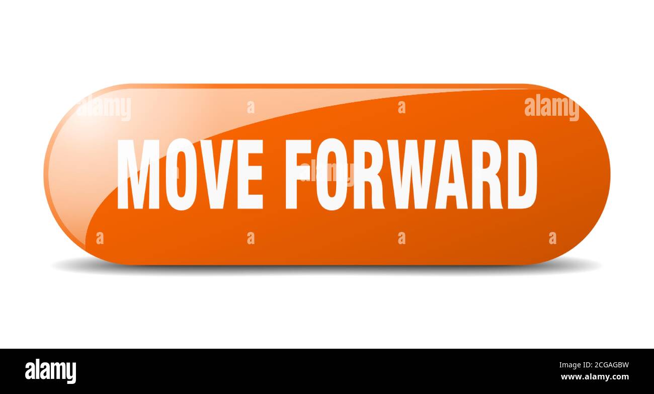 move forward button. rounded glass sign. sticker. banner Stock Vector ...