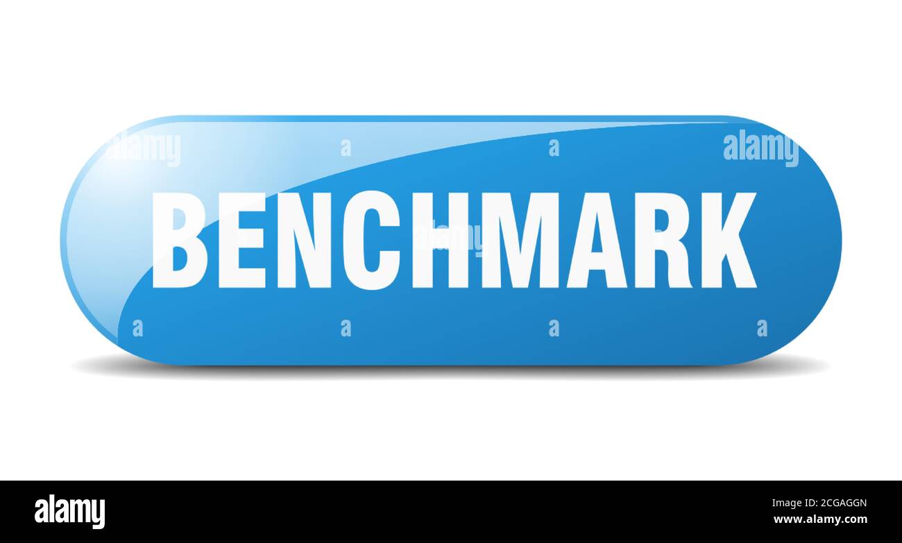 benchmark button. rounded glass sign. sticker. banner Stock Vector ...