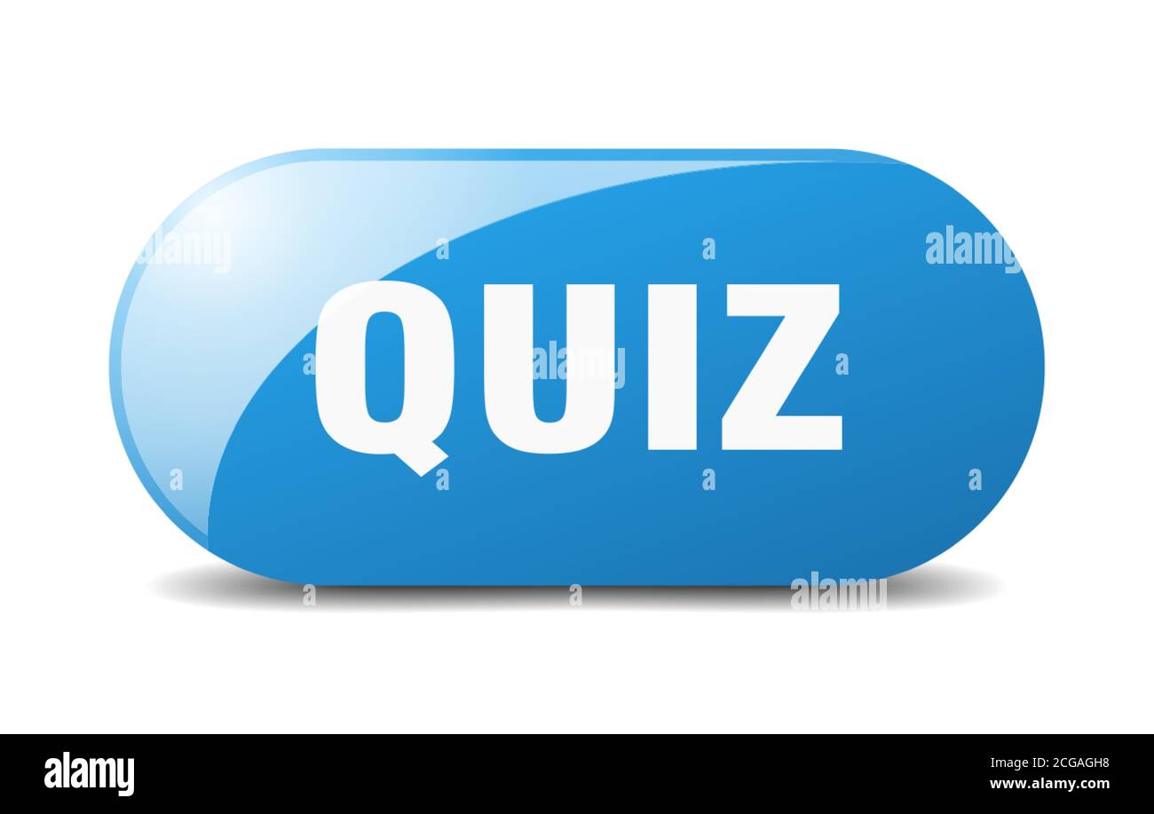 quiz button. rounded glass sign. sticker. banner Stock Vector Image ...
