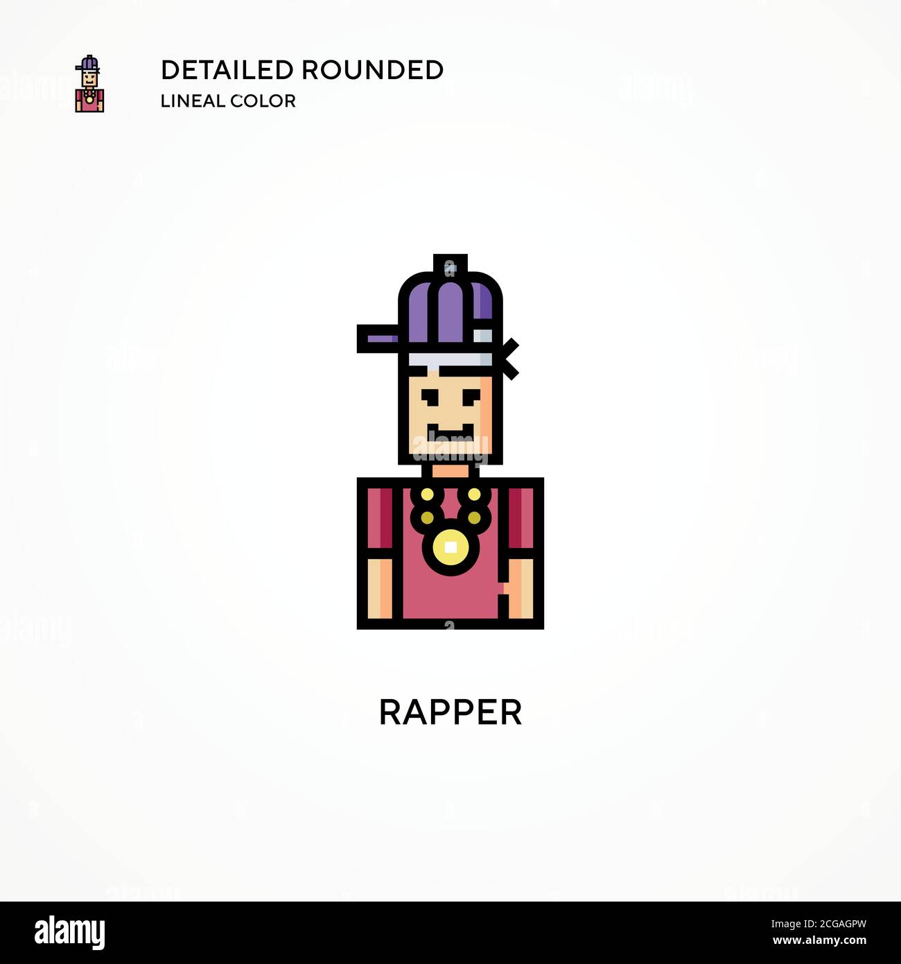 Rapper vector icon. Modern vector illustration concepts. Easy to edit ...