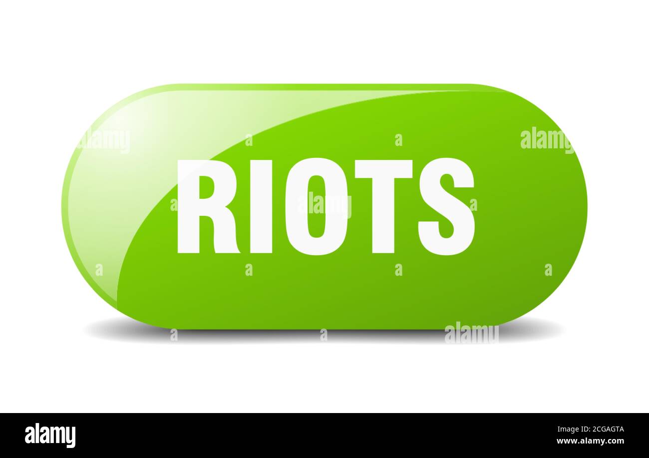 riots button. rounded glass sign. sticker. banner Stock Vector Image ...