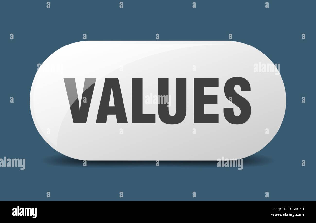 values button. rounded glass sign. sticker. banner Stock Vector Image ...