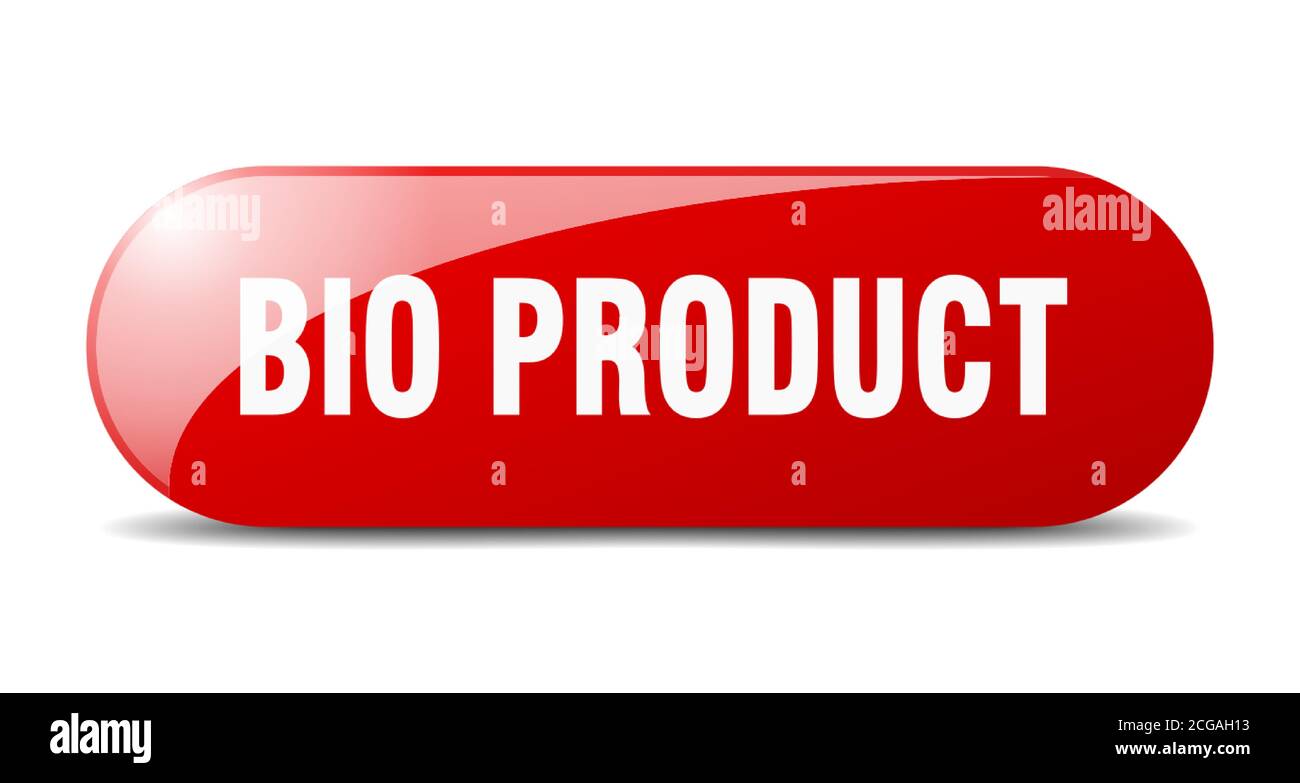 bio product button. rounded glass sign. sticker. banner Stock Vector ...