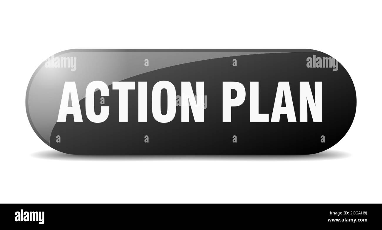 Action plan sticker Black and White Stock Photos & Images - Alamy