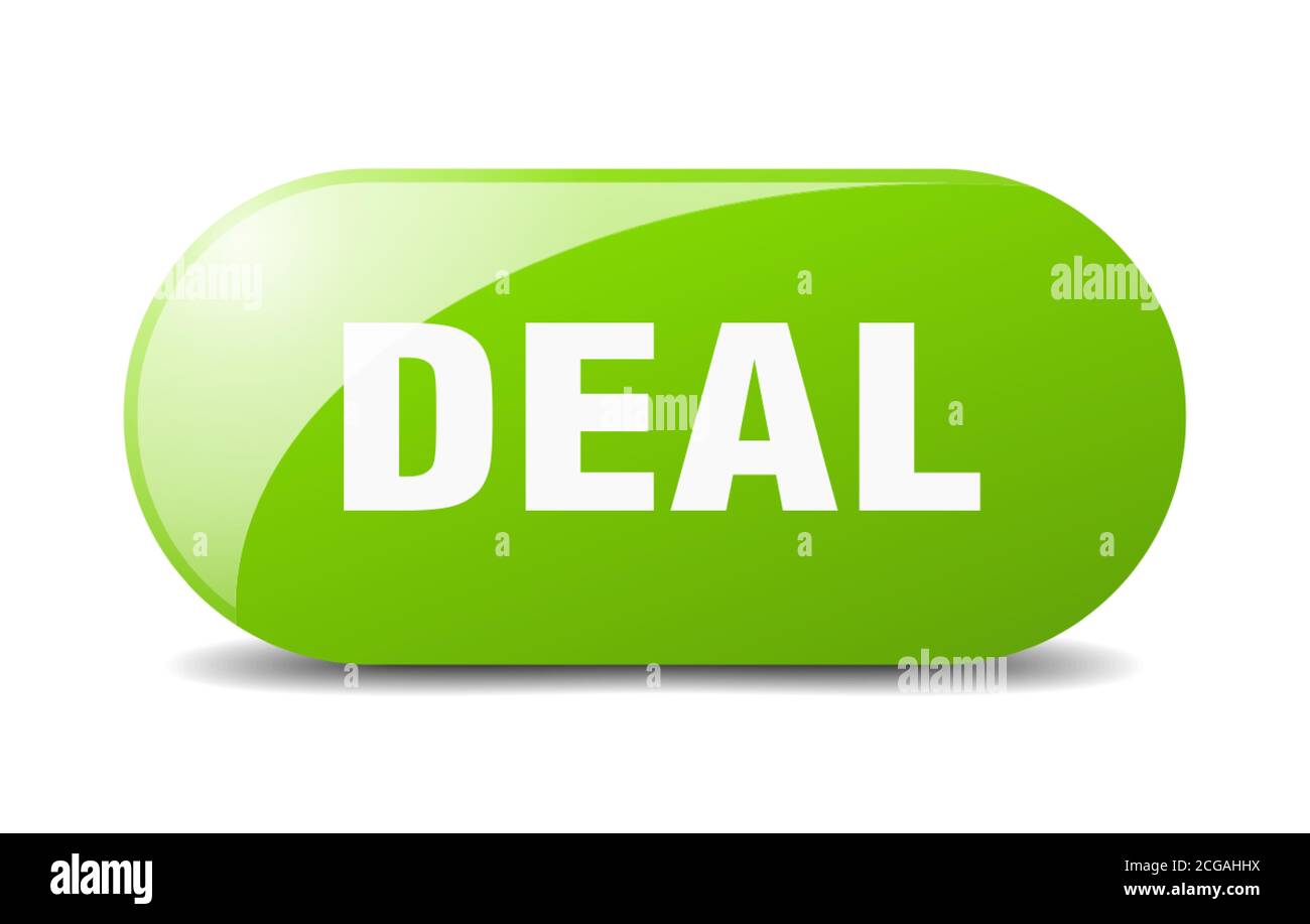 deal button. rounded glass sign. sticker. banner Stock Vector Image ...