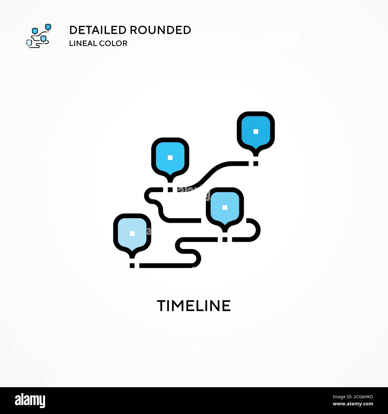 Timeline vector icon. Modern vector illustration concepts. Easy to edit ...