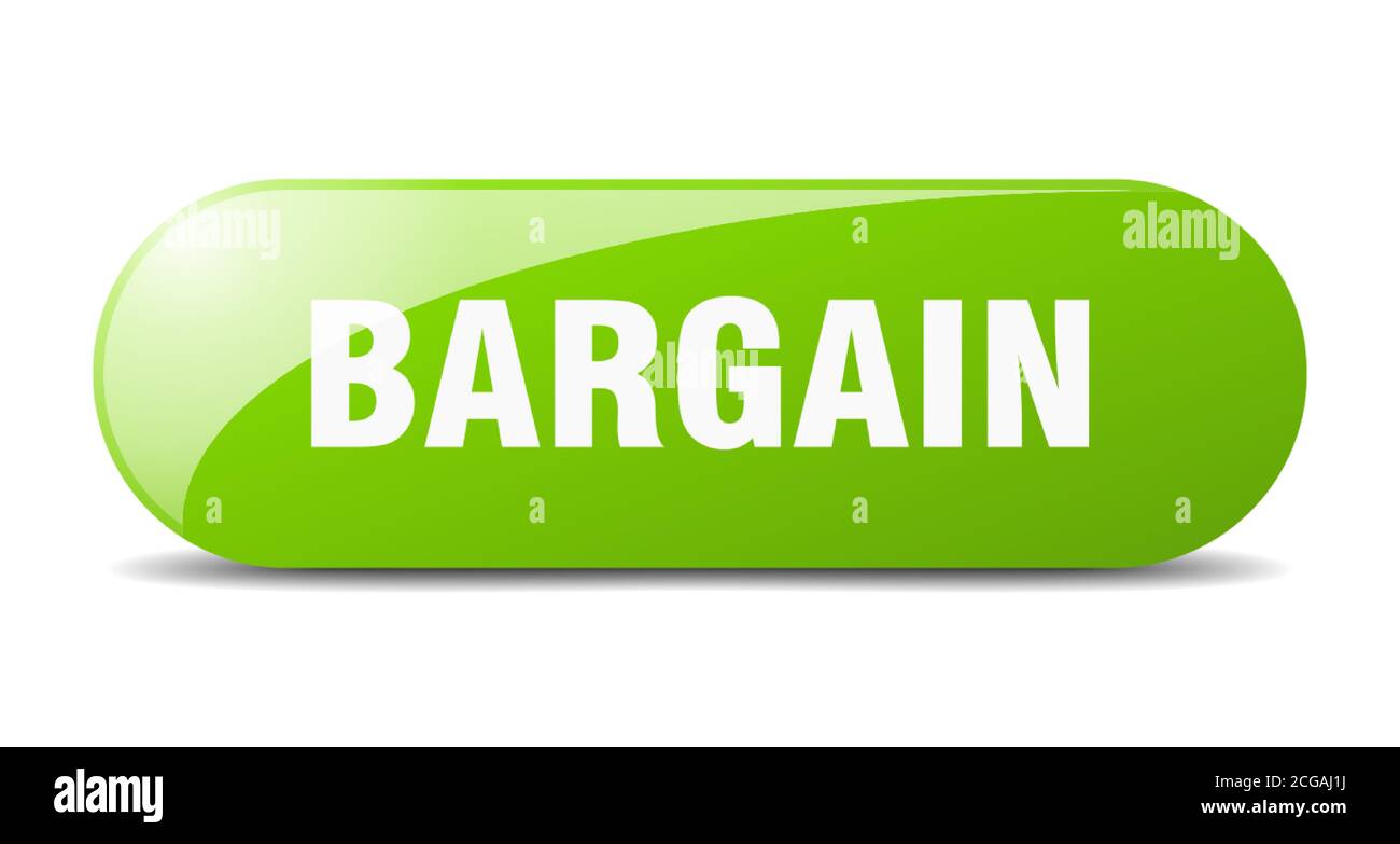 bargain button. rounded glass sign. sticker. banner Stock Vector Image ...