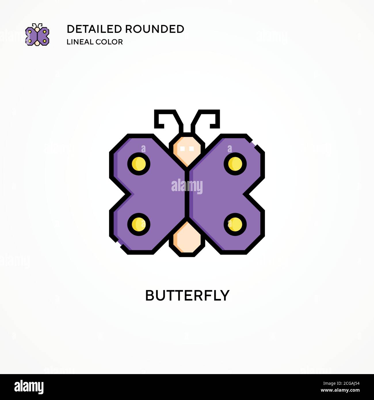 Butterfly vector icon. Modern vector illustration concepts. Easy to ...