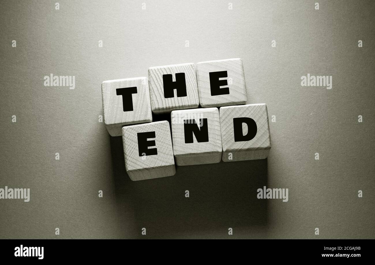 End word hi-res stock photography and images - Alamy
