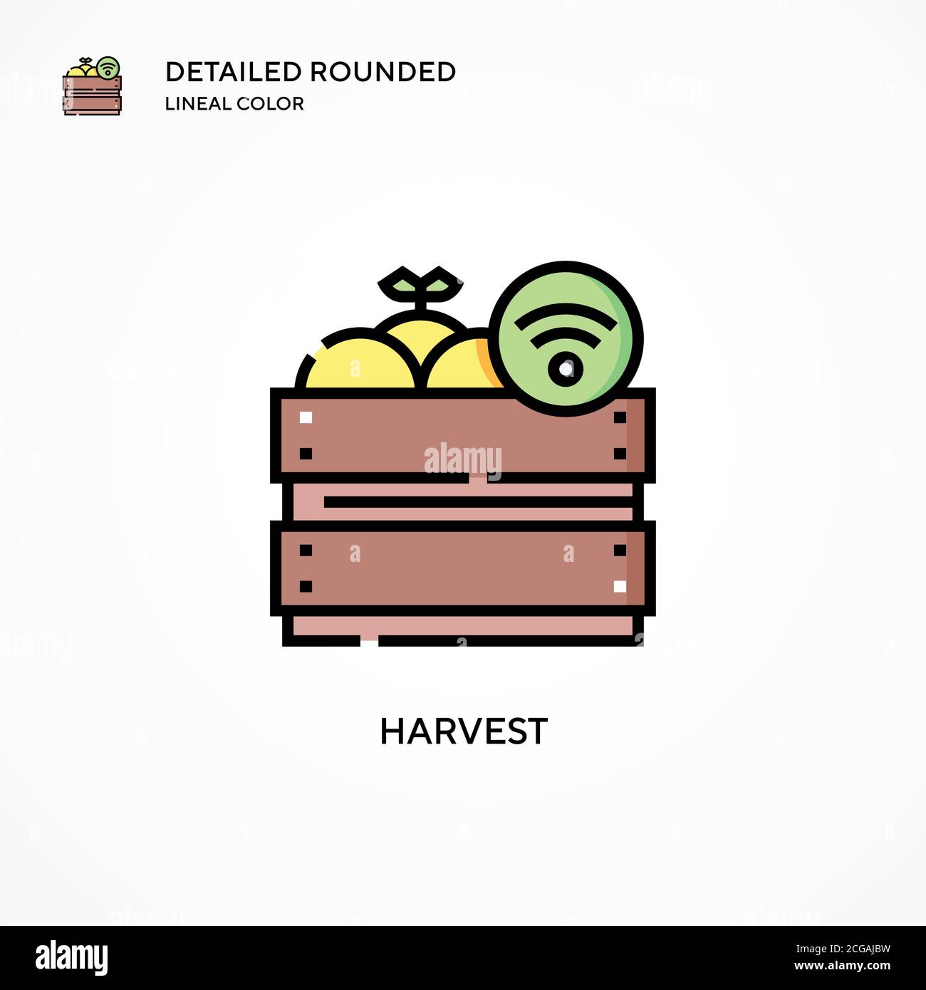 Harvest vector icon. Modern vector illustration concepts. Easy to edit ...