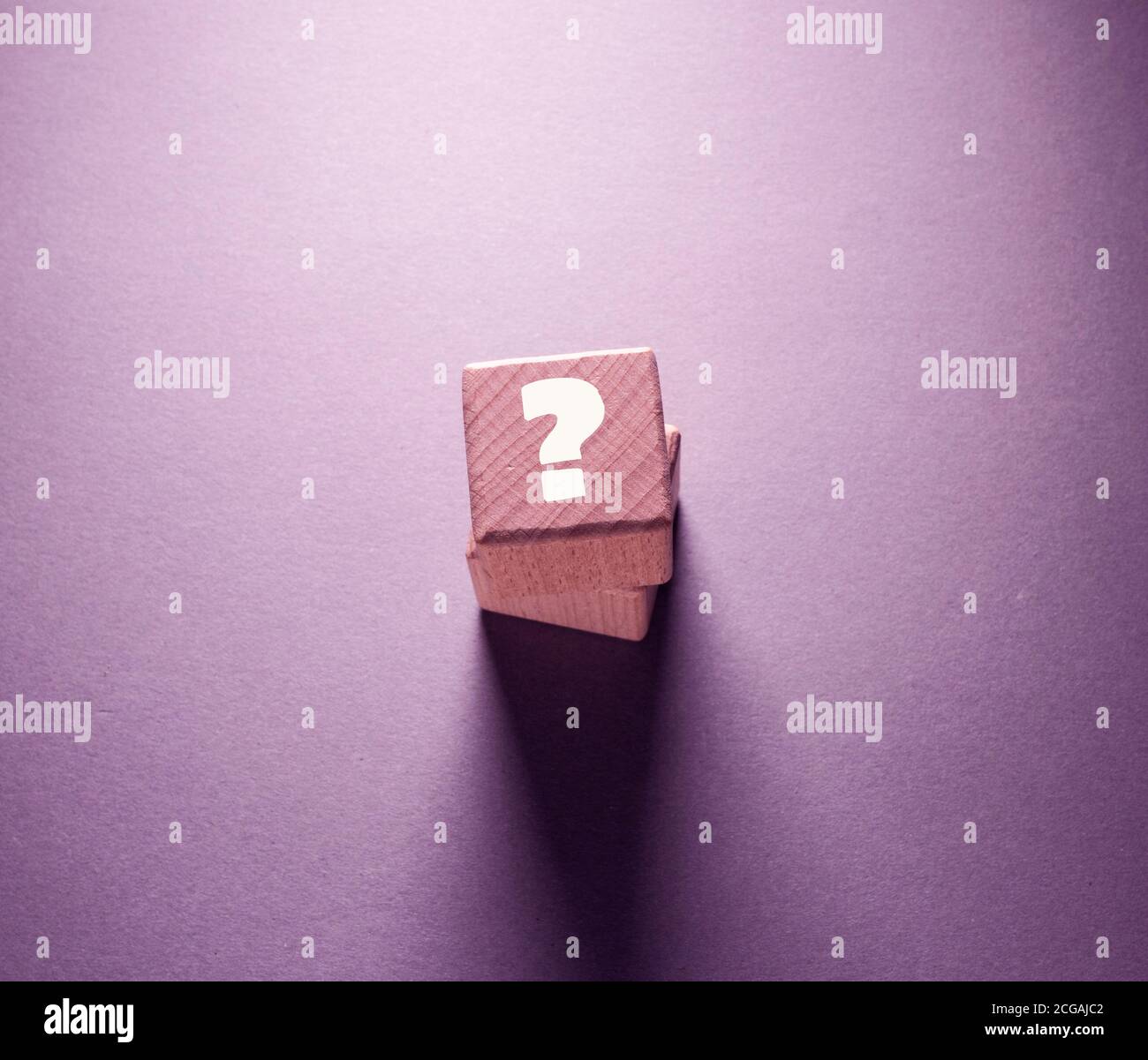 Question Mark Word Written on Wooden Cubes Stock Photo - Alamy