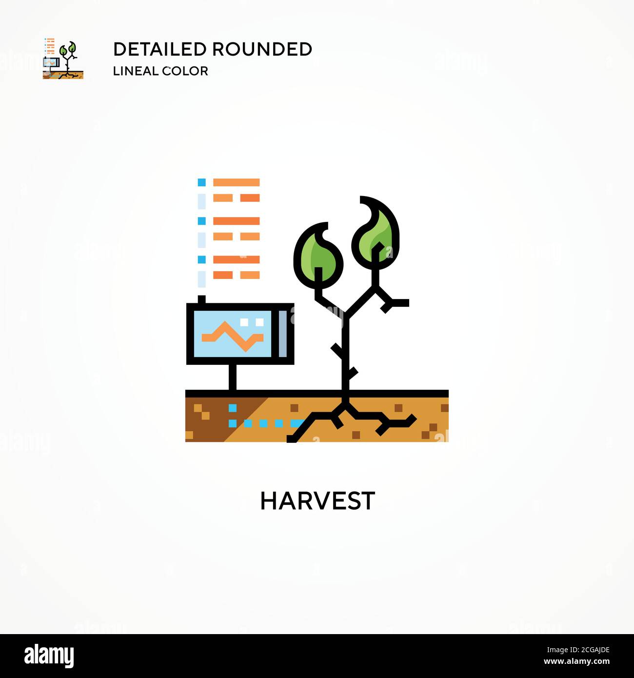 Harvest vector icon. Modern vector illustration concepts. Easy to edit ...