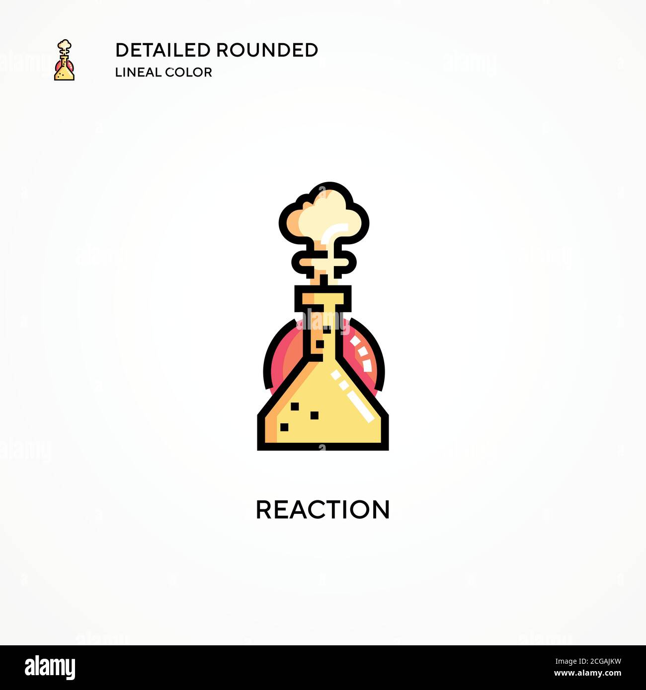 Reaction vector icon. Modern vector illustration concepts. Easy to edit ...