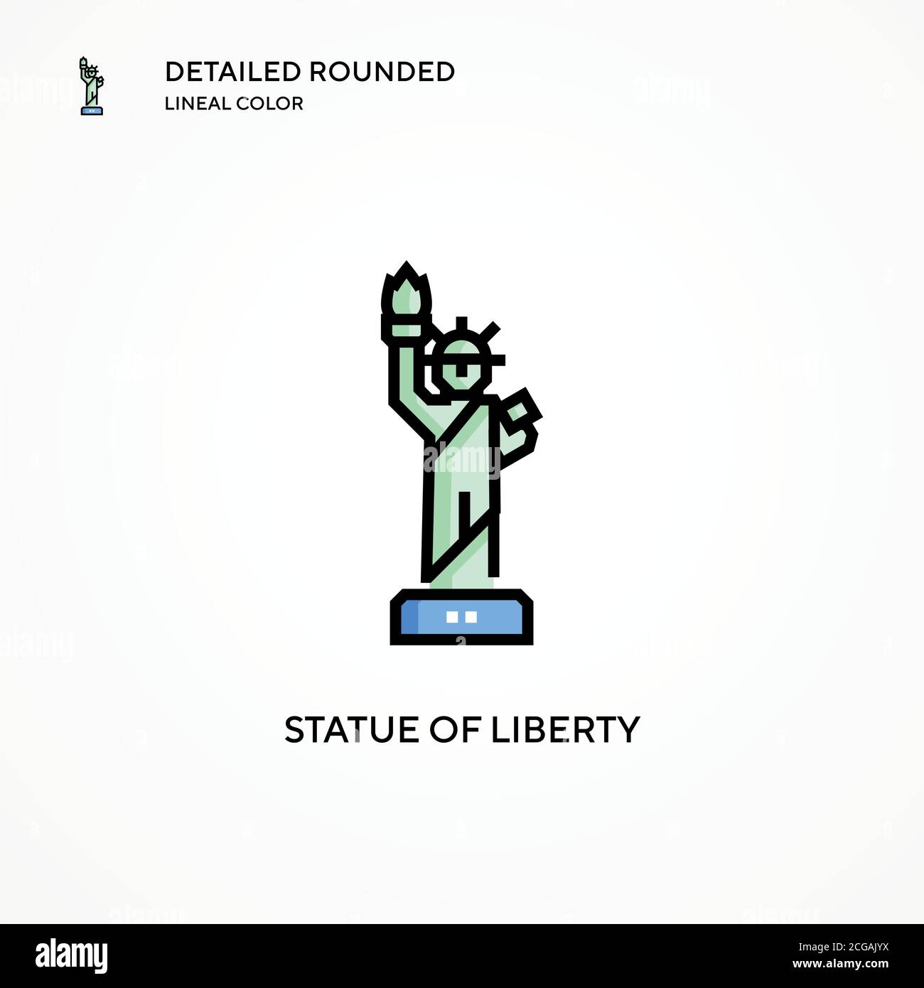 Statue of liberty vector icon. Modern vector illustration concepts ...