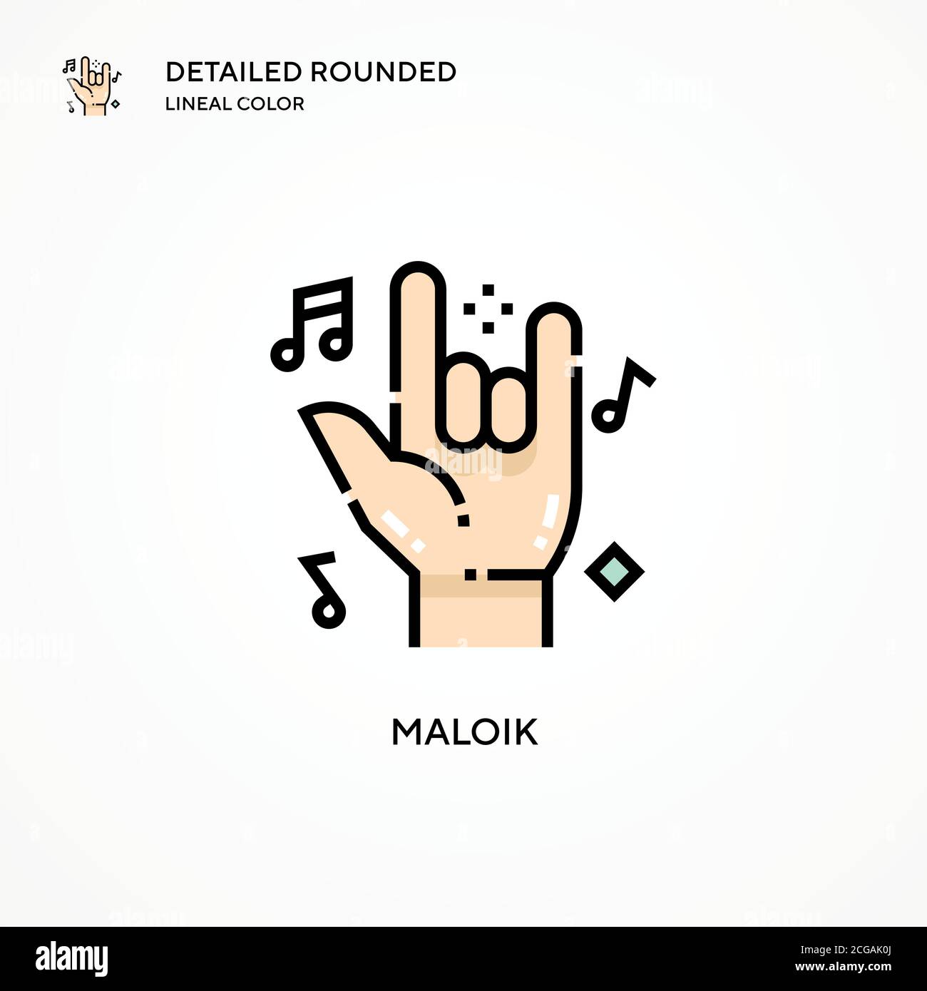 Maloik vector icon. Modern vector illustration concepts. Easy to edit ...