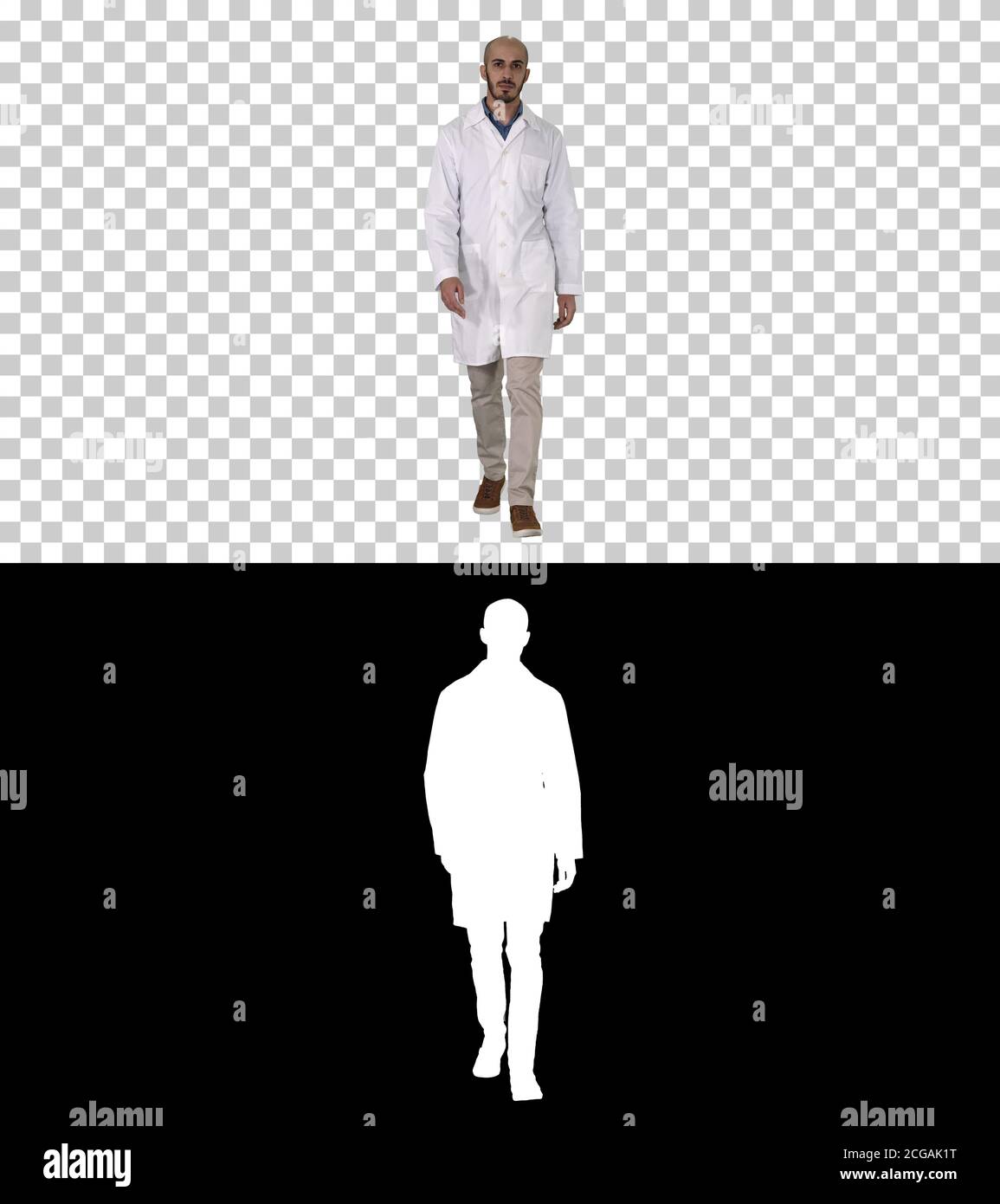 Walking male arab doctor, Alpha Channel Stock Photo - Alamy