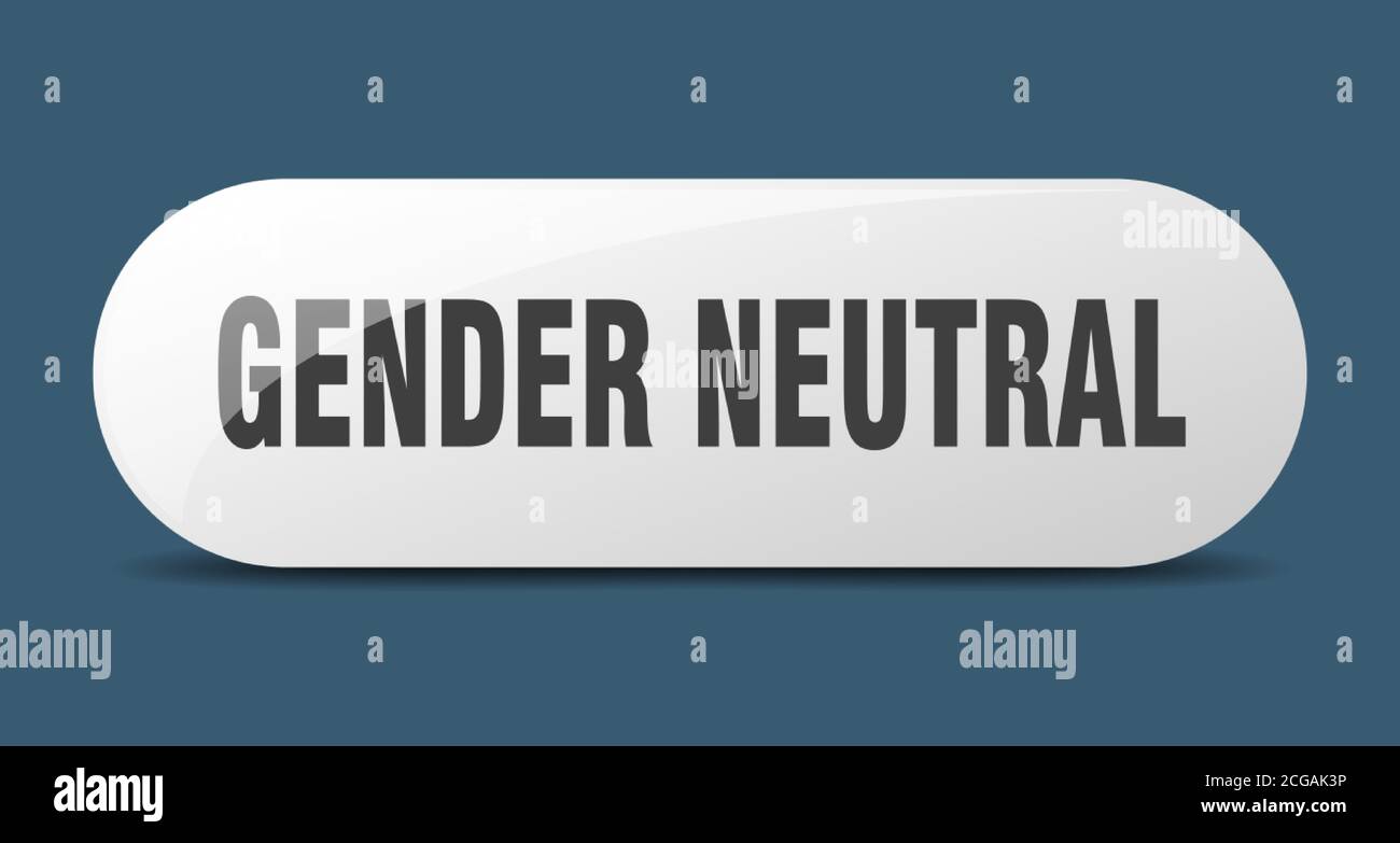 gender neutral button. rounded glass sign. sticker. banner Stock Vector ...