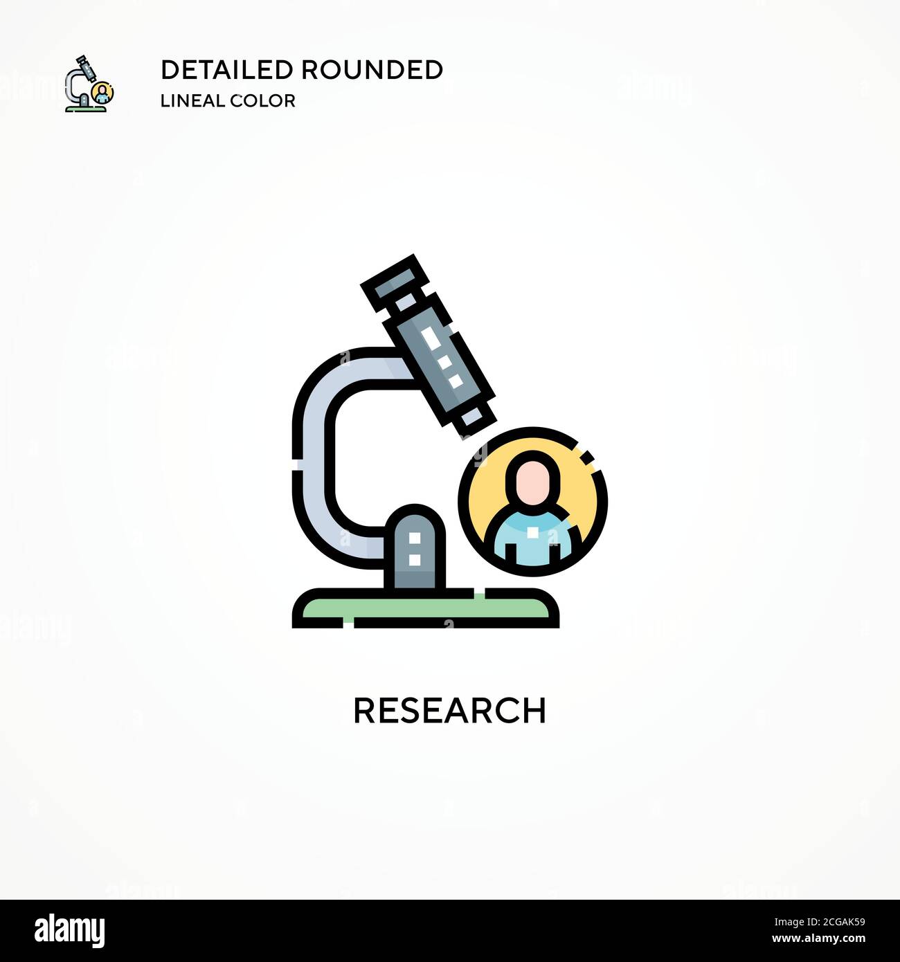 Research vector icon. Modern vector illustration concepts. Easy to edit ...