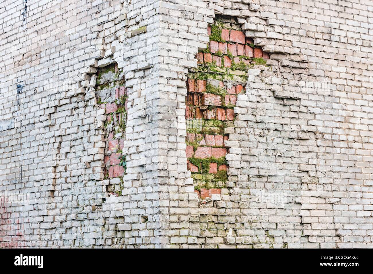 Brick Wall Corner Building