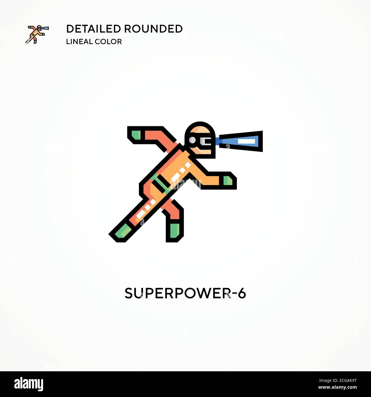 Superpower-6 vector icon. Modern vector illustration concepts. Easy to ...