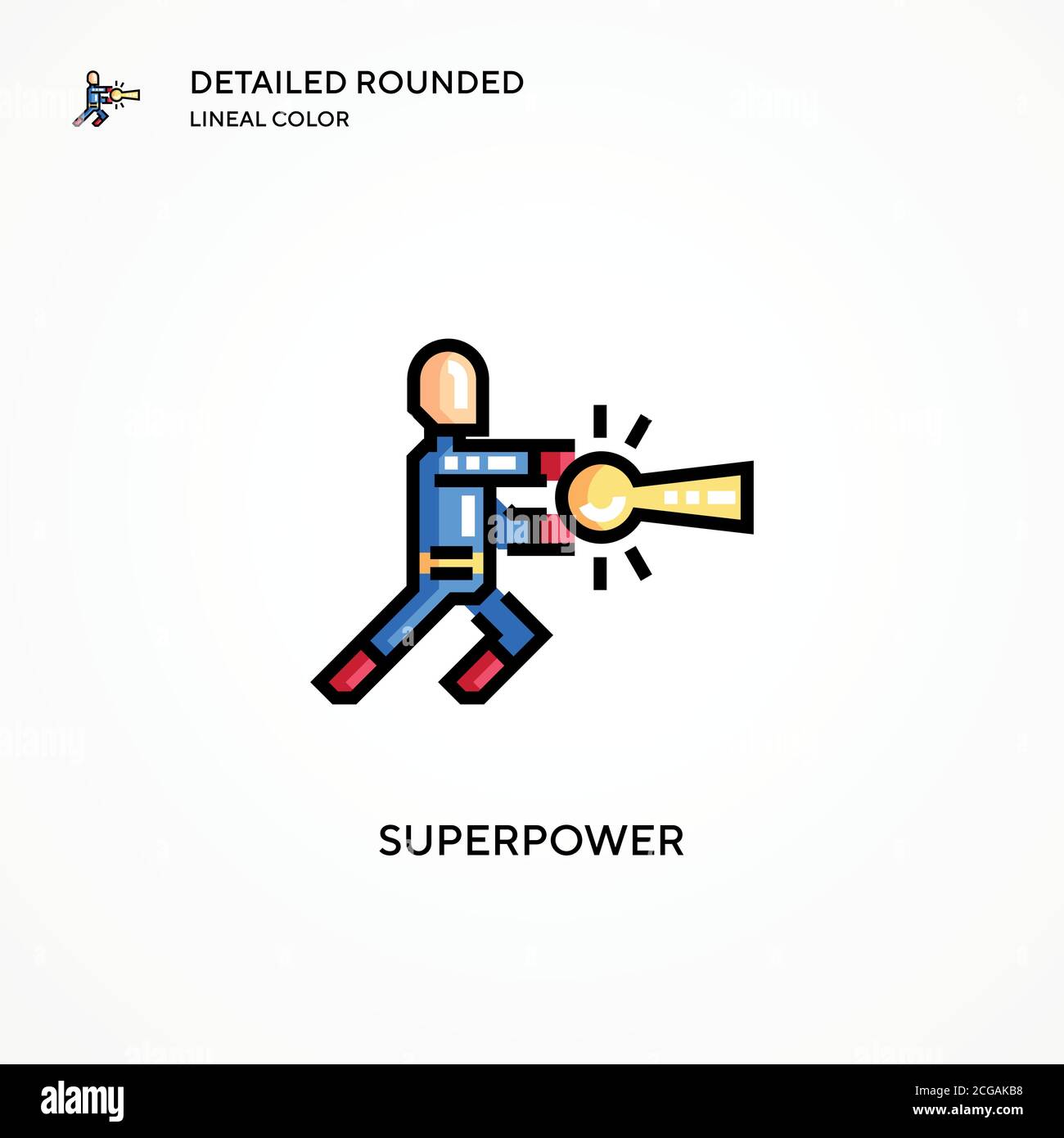 Superpower vector icon. Modern vector illustration concepts. Easy to ...