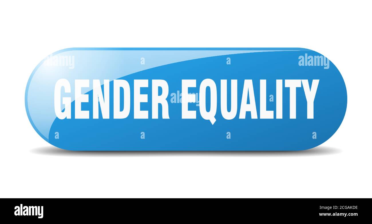 gender equality button. rounded glass sign. sticker. banner Stock ...