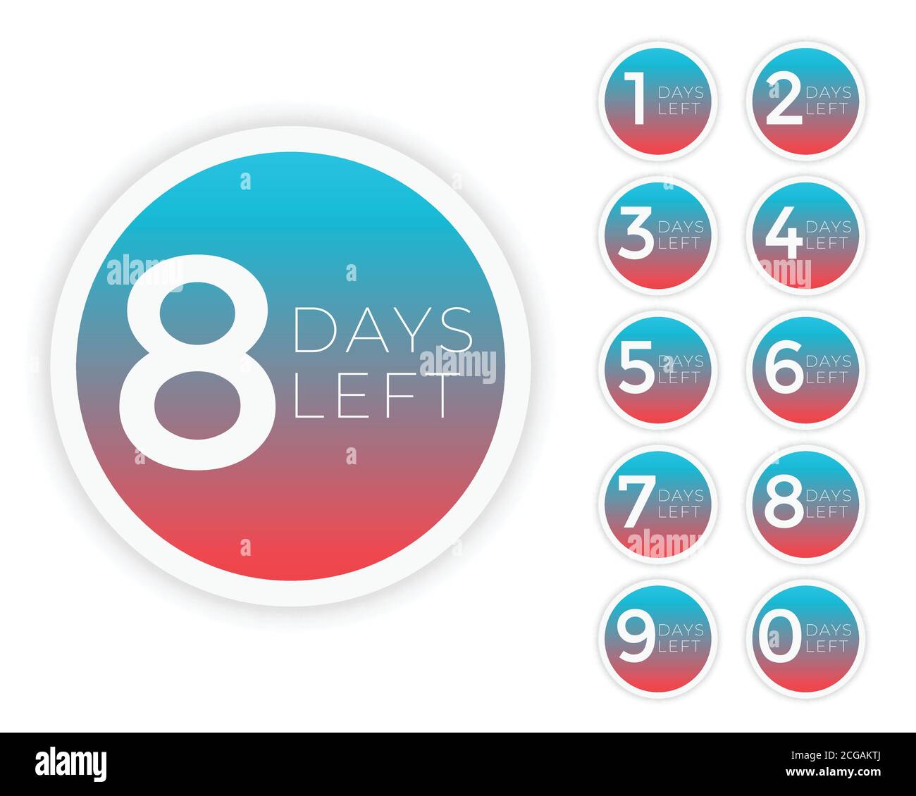 Days To Go Vector Vectors High Resolution Stock Photography and Images ...