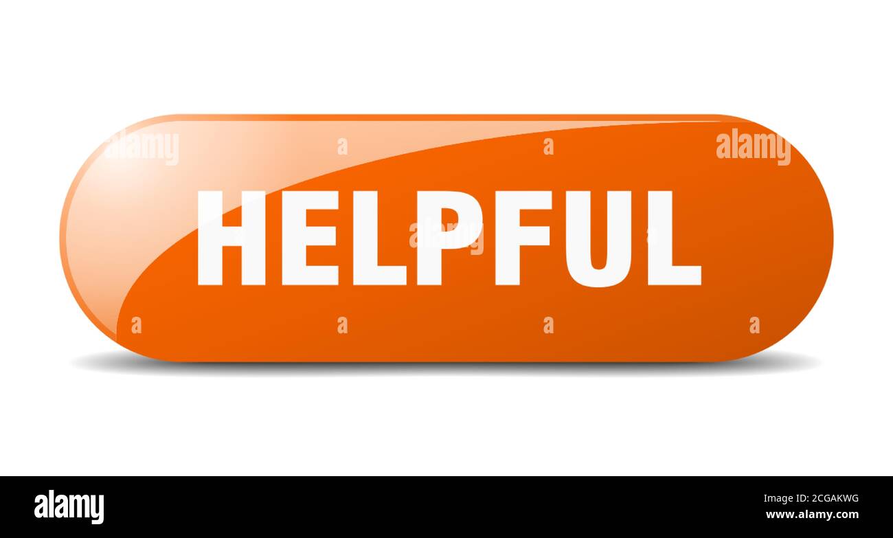 helpful button. rounded glass sign. sticker. banner Stock Vector Image ...