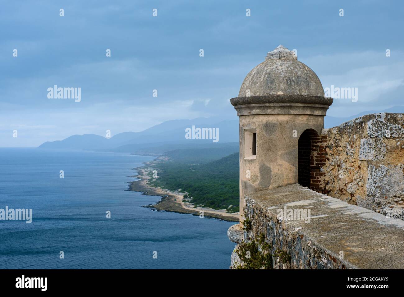 SANTIAGO DE CUBA, CUBA - CIRCA JANUARY 2020: San Pedro de la Roca ...